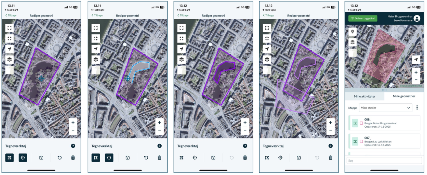 Naturdatabasen: Geometri editor app (Beta version) – Danmarks Miljøportal